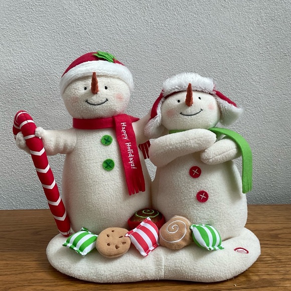 Hallmark | Holiday | Hallmark Plush Holiday Singing Candy Snowmen ...